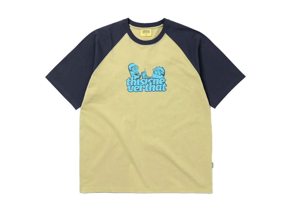 thisisneverthat x TNT MINIONS Raglan Tee "Mustard" | SNKRDUNK