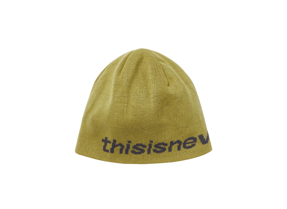 thisisneverthat SP-Logo No Cuff Beanie "Yellow Green" | SNKRDUNK