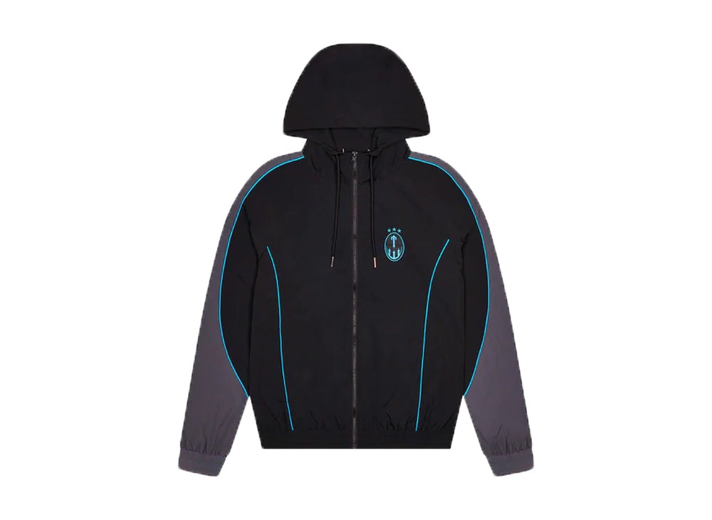TRAPSTAR Irongate Crest Shell Tracksuit "Black/Teal" | SNKRDUNK