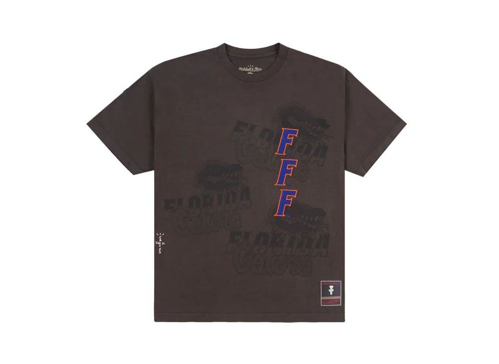 Travis Scott x M&N x University Of Florida Seal Tee "Brown" | SNKRDUNK