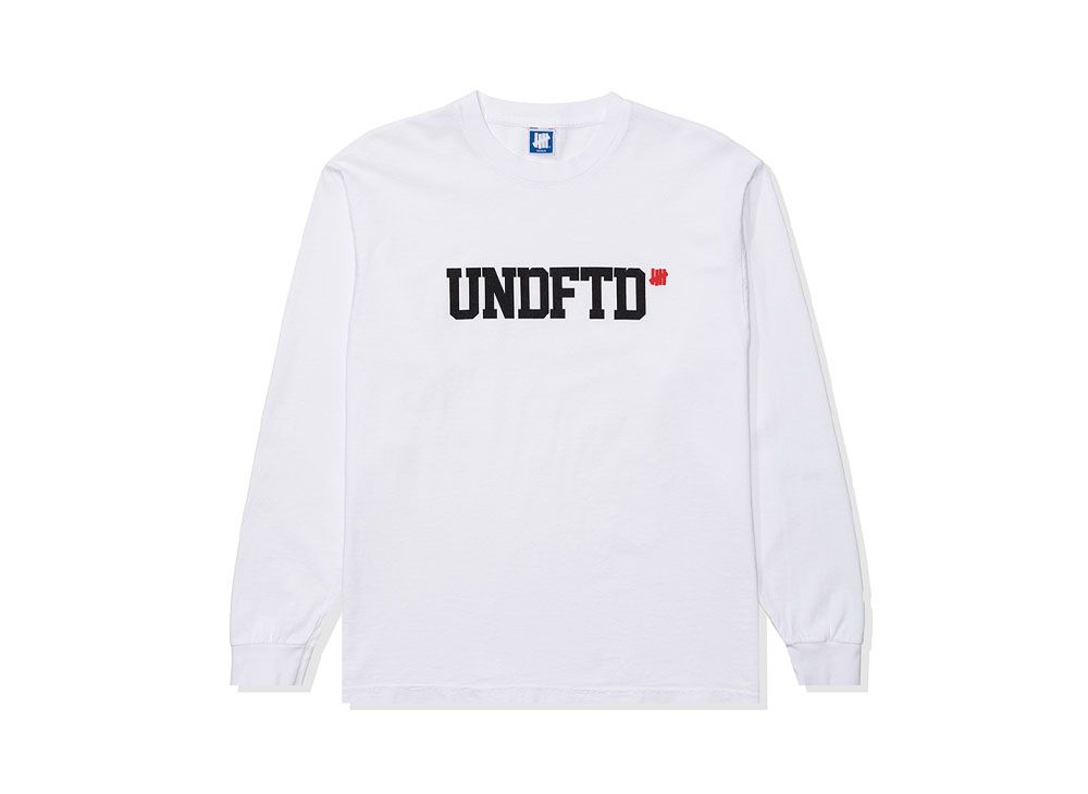 UNDEFEATED TRADEMARK L/S TEE - 80314 "White" | SNKRDUNK