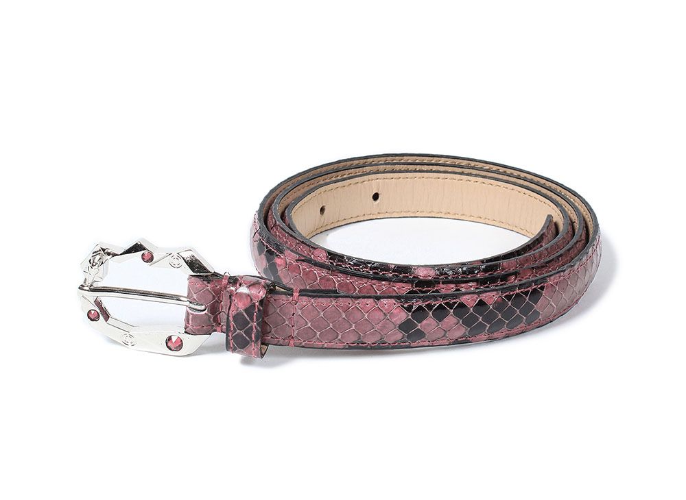 WACKO MARIA x WOLF'S HEAD / Python Leather Belt "Pink"の新品/中古フリマ(通販)｜スニダン
