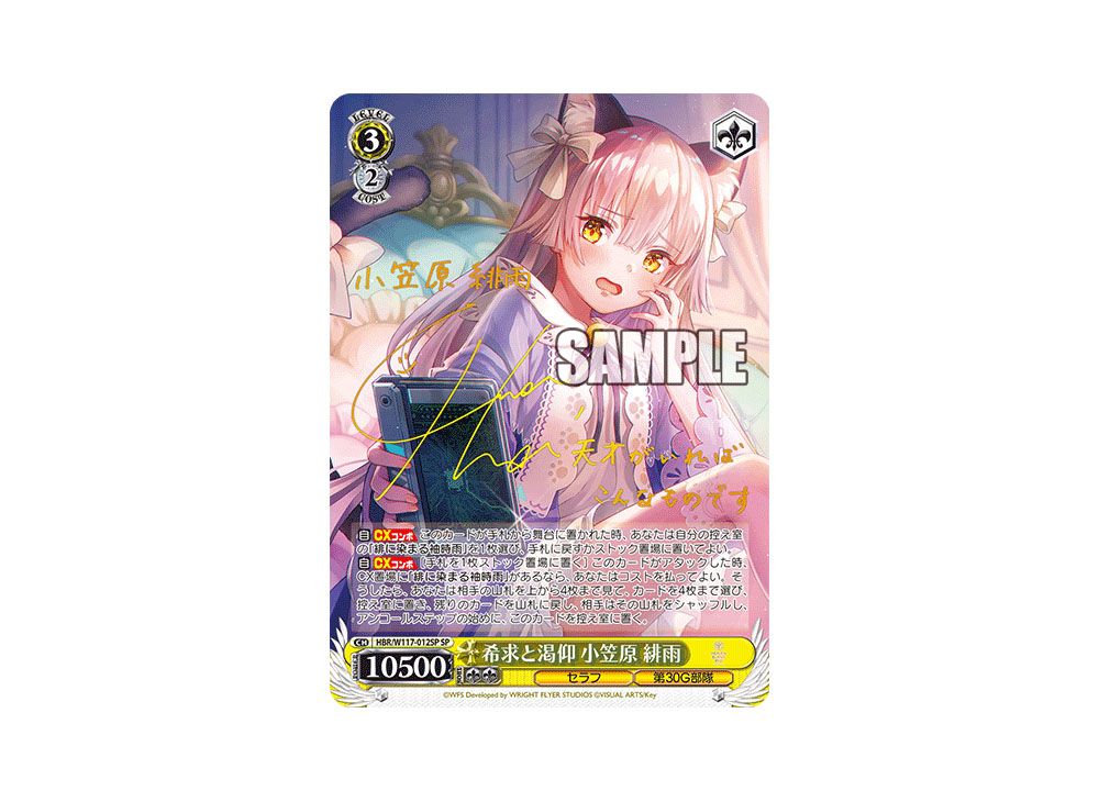 Desire And Thirst Hisame Ogasahara SP [HBR/W117-012SP](Booster Pack "Heaven Burns Red Vol.2 ...