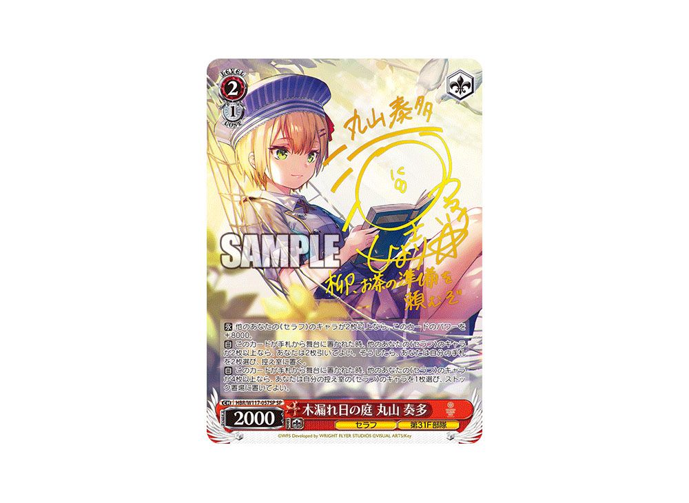 Garden With Sunlight Filtering Through The Foliage Kanata Maruyama SP [HBR/W117-057SP](Booster ...