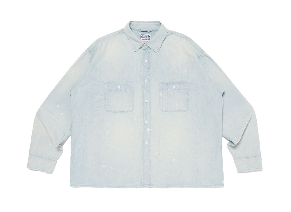 Wasted Youth Chambray Work Shirt "Blue" | SNKRDUNK