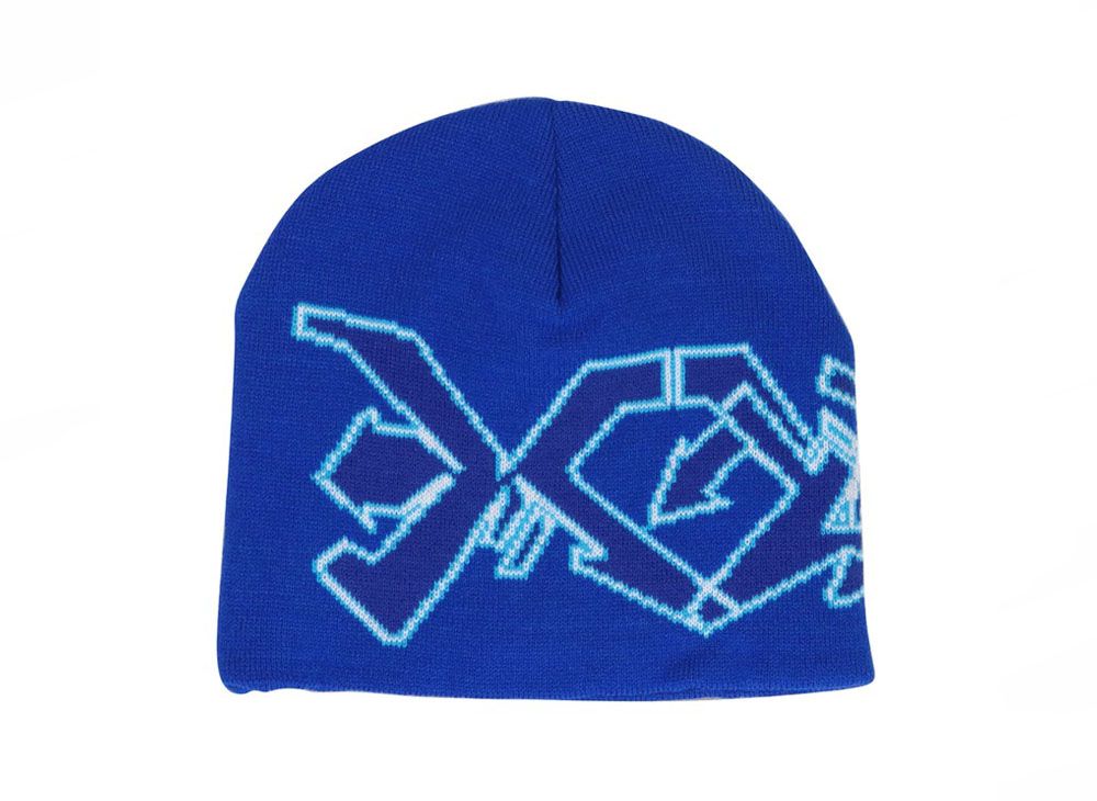 XLARGE x STASH GRAFFITI BEANIE "Blue" | SNKRDUNK