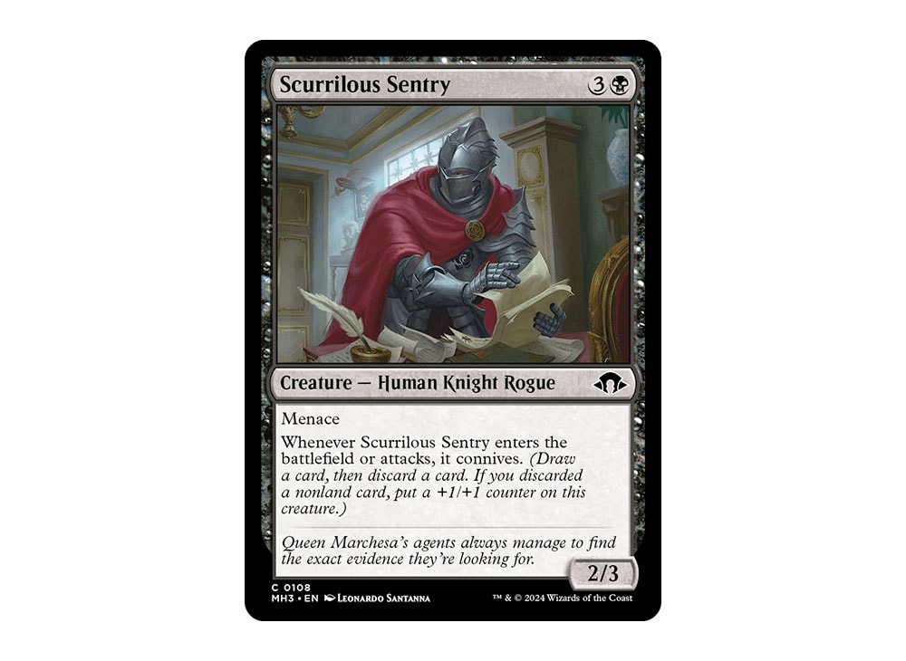 Scurrilous Sentry C :Foil [MH3 0108] [EN](Modern Horizons 3) | SNKRDUNK