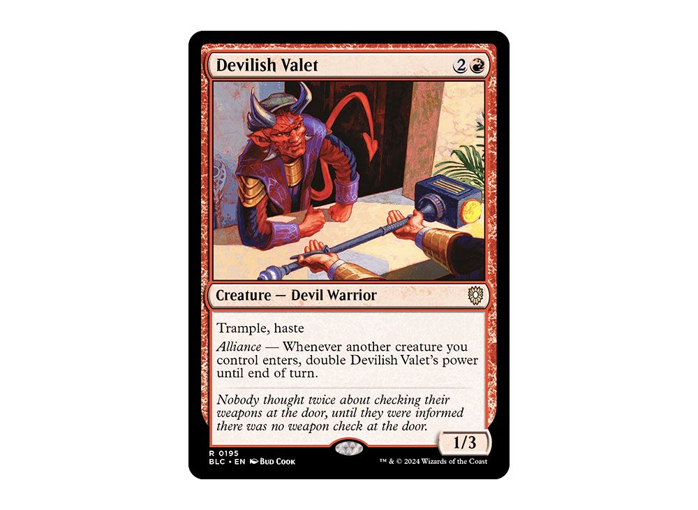 Devilish Valet R [BLC 0195] [EN](Bloomburrow) | SNKRDUNK