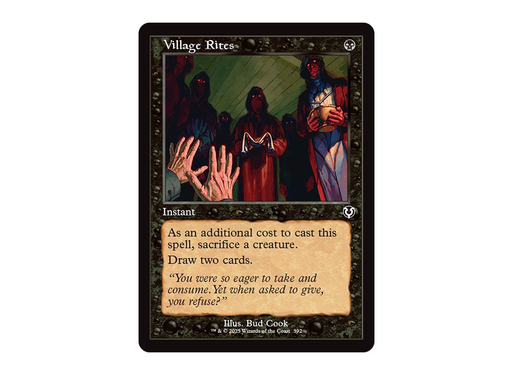 Village Rites C :Foil :Retro Frame [INR 392] [EN](Innistrad Remastered ...