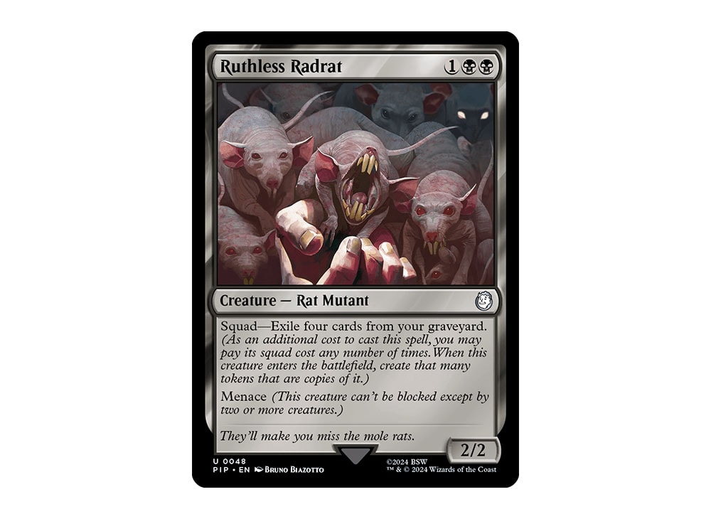 Ruthless Radrat U :Foil [PIP 0048] [EN](Fallout) | SNKRDUNK
