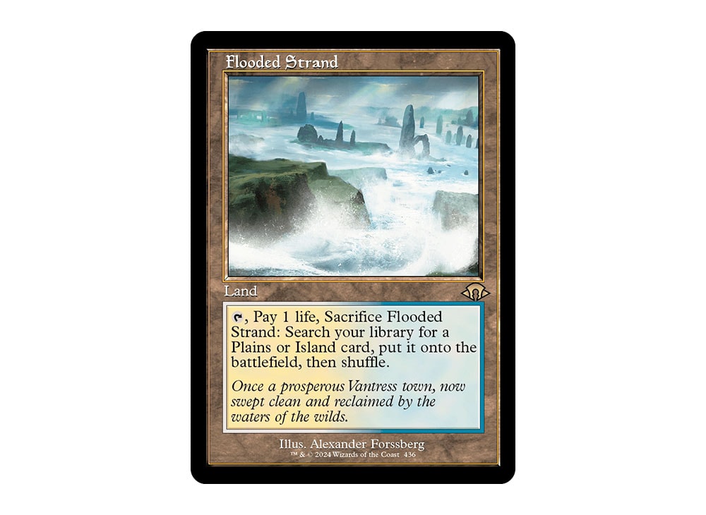 Flooded Strand R :Foil :Retro Frame [MH3 436] [EN](Modern Horizons 3 ...