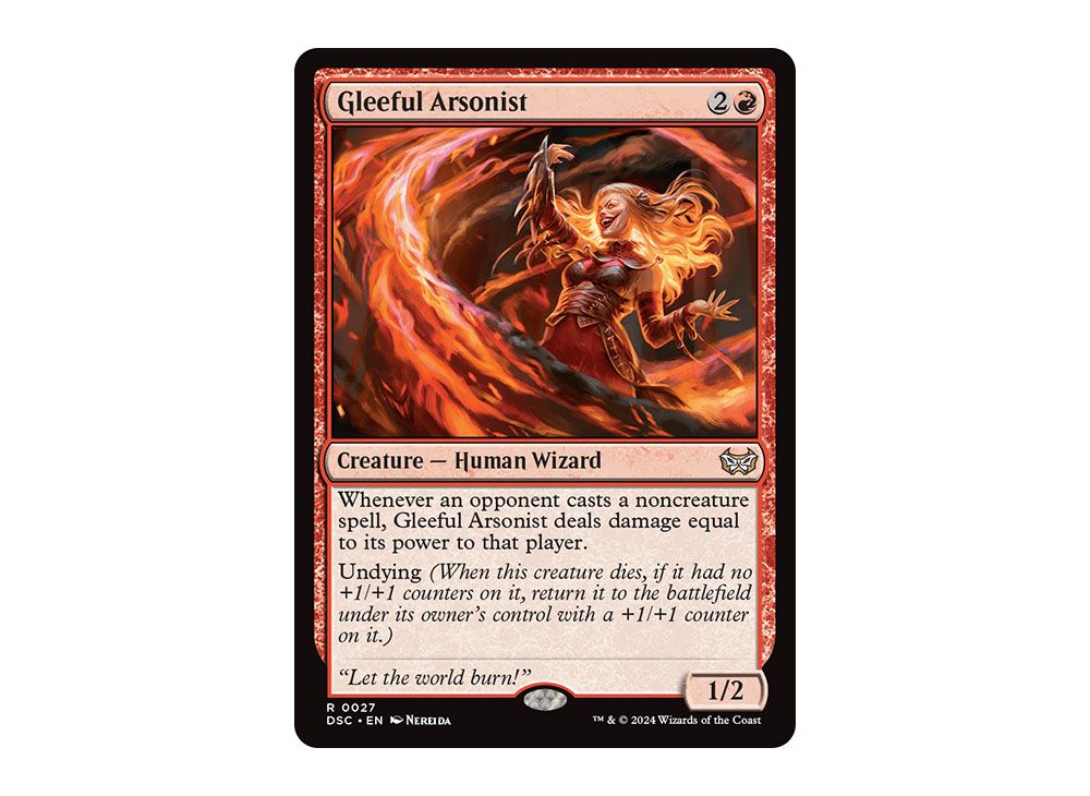 Gleeful Arsonist R [DSC 0027] [EN](Duskmourn : House of Horror) | SNKRDUNK