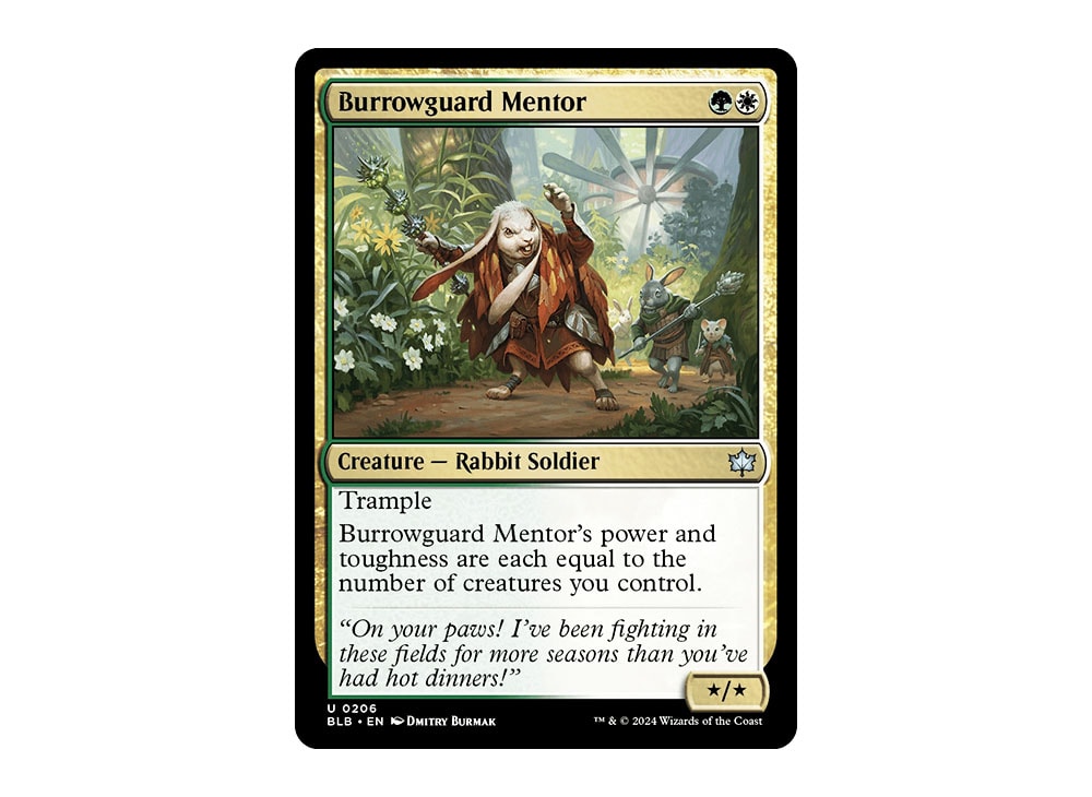 Burrowguard Mentor U :Foil [BLB 0206] [EN](Bloomburrow) | SNKRDUNK