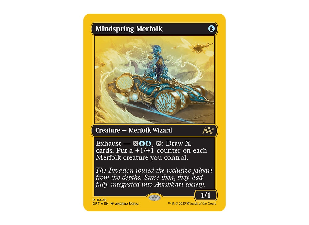 Mindspring Merfolk R :Foil [DFT 0436] [EN](Aetherdrift) | SNKRDUNK