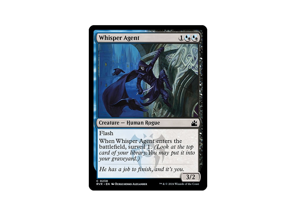 Whisper Agent C :Foil [RVR 0238] [EN](Ravnica Remastered) | SNKRDUNK