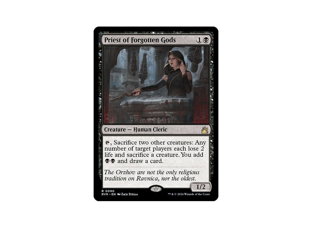 Priest of Forgotten Gods R :Foil [RVR 0090] [EN](Ravnica Remastered ...