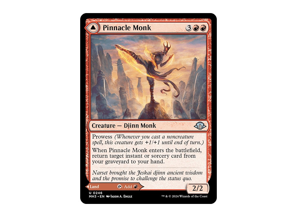 Pinnacle Monk / Mystric Peak U :Foil [MH3 0246] [EN](Modern Horizons 3 ...