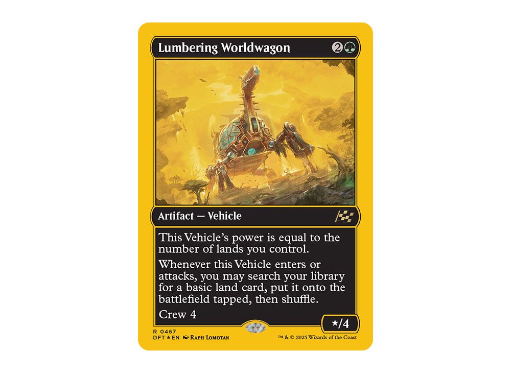 Lumbering Worldwagon R :Foil [DFT 0467] [EN](Aetherdrift) | SNKRDUNK
