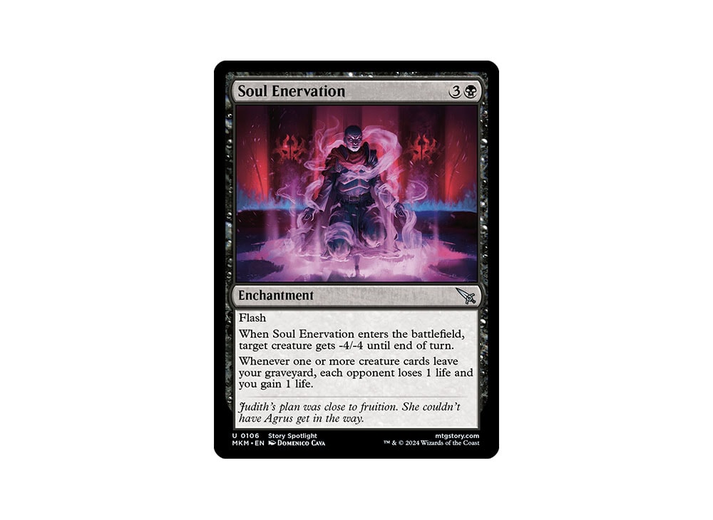 Soul Enervation U :Foil [MKM 0106] [EN](Murders at Karlov Manor) | SNKRDUNK