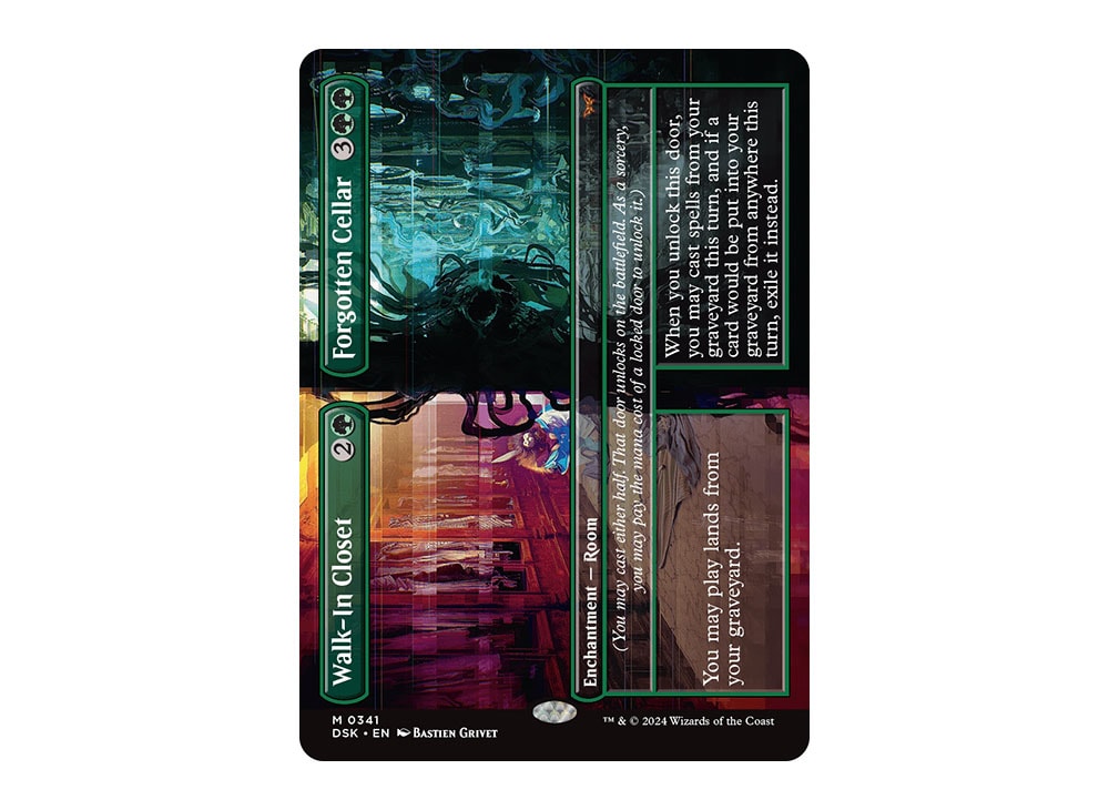 Walk-In Closet // Forgotten Cellar M :Foil :Borderless [DSK 0341] [EN](Duskmourn : House of ...