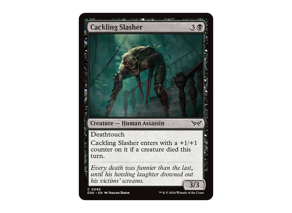 Cackling Slasher C :Foil [DSK 0085] [EN](Duskmourn : House of Horror ...