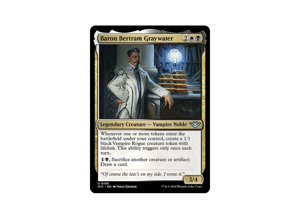 Baron Bertram Graywater U :Foil [OTJ 0195] [EN](Outlaws of Thunder ...