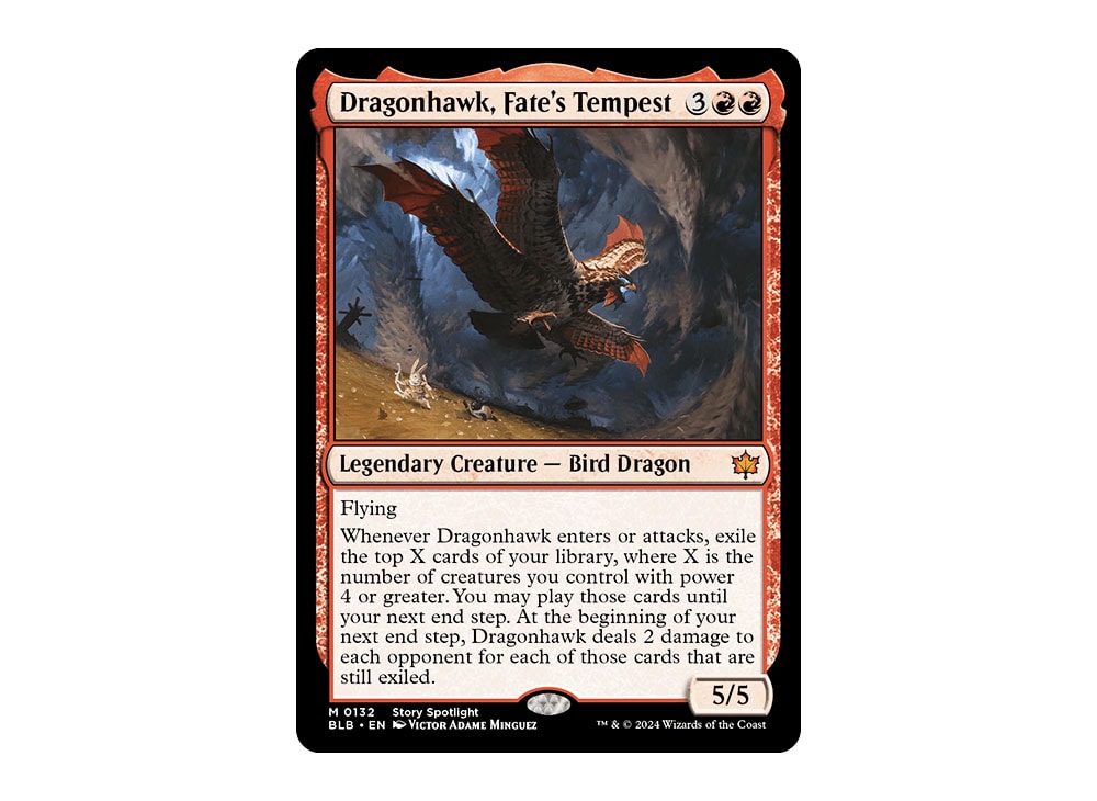 Dragonhawk Fate's Tempest M :Foil [BLB 0132] [EN](Bloomburrow) | SNKRDUNK
