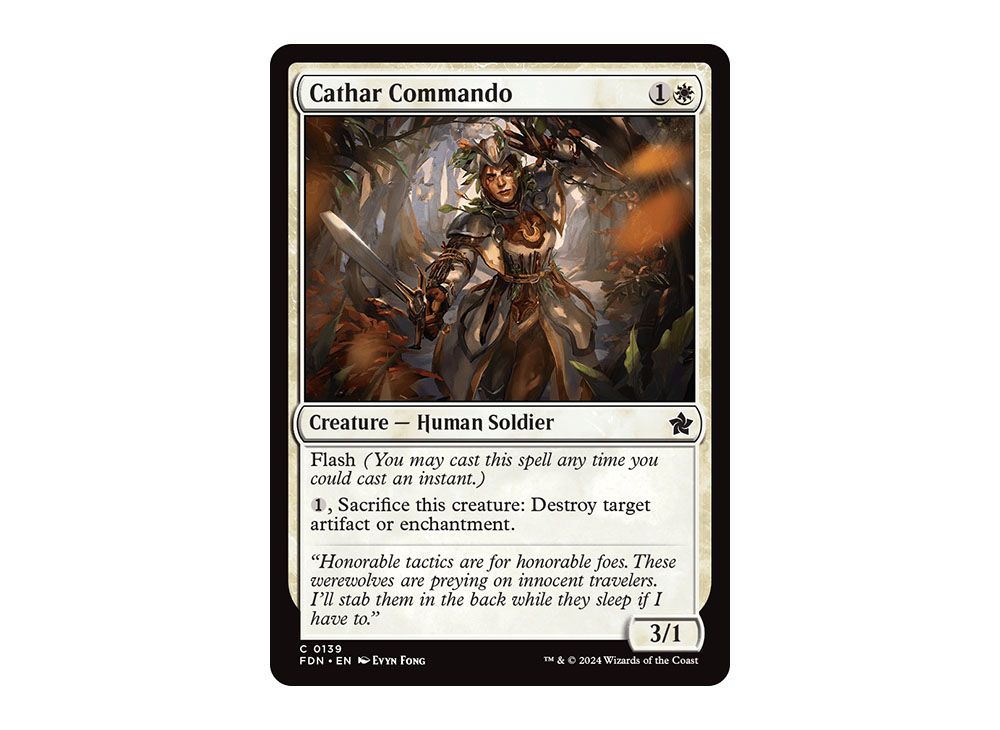 Cathar Commando C :Foil [FDN 0139] [EN](Foundations) | SNKRDUNK