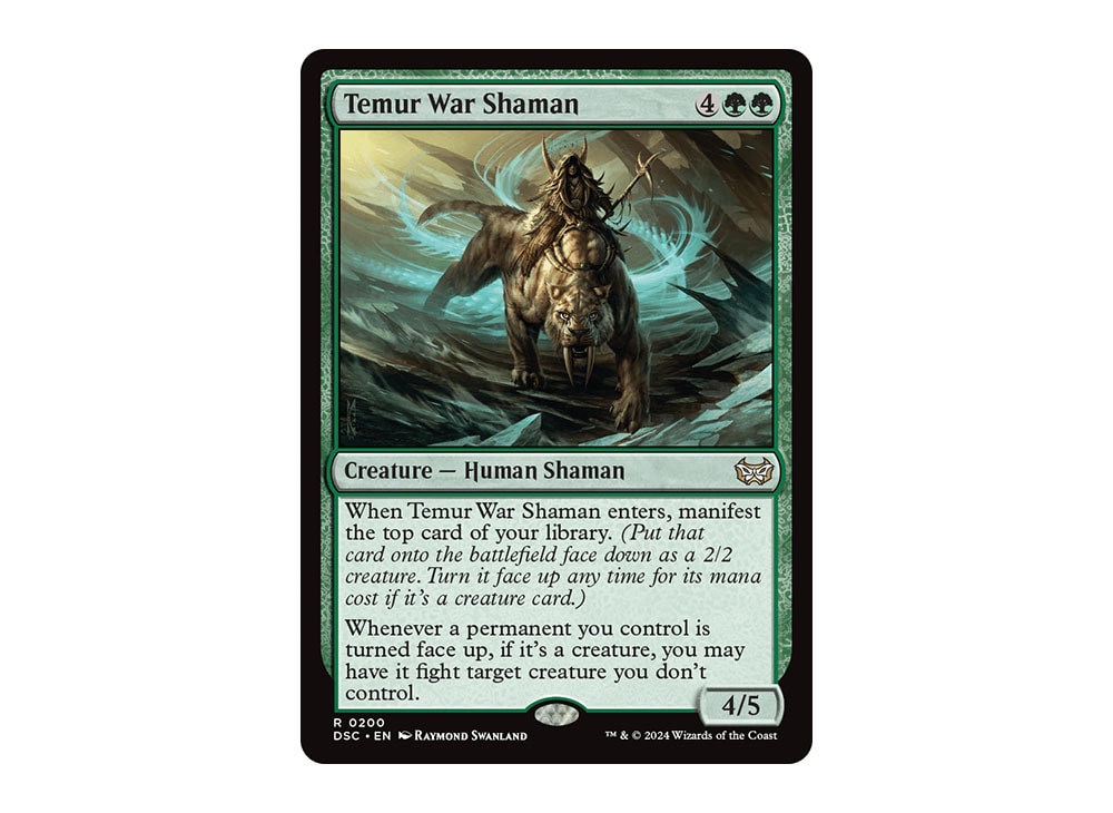 Temur War Shaman R [DSC 0200] [EN](Duskmourn : House of Horror) | SNKRDUNK