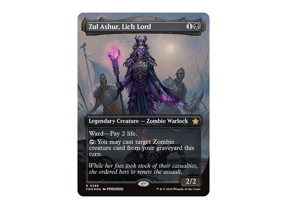 Zul Ashur Lich Lord R :Foil [FDN 0389] [EN](Foundations) | SNKRDUNK