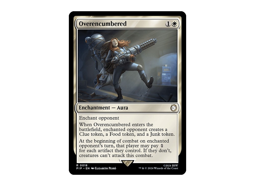 Overencumbered R :Foil [PIP 0018] [EN](Fallout) | SNKRDUNK