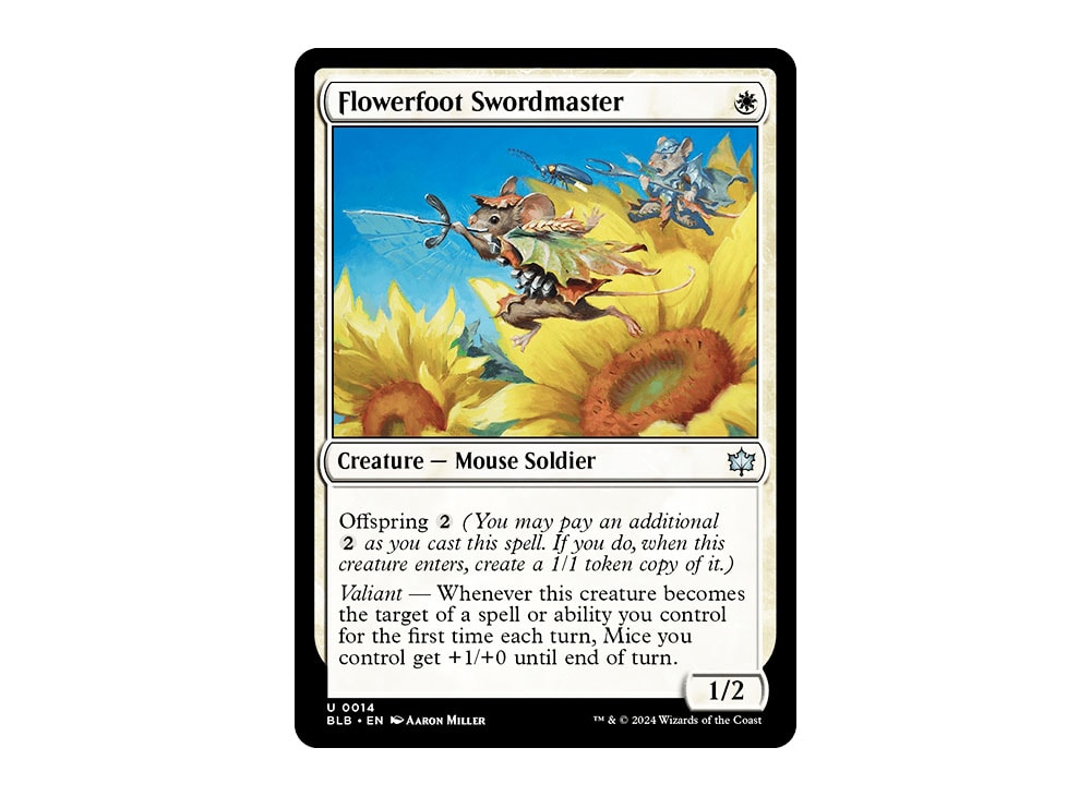 Flowerfoot Swordmaster U :Foil [BLB 0014] [EN](Bloomburrow) | SNKRDUNK