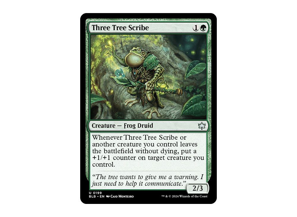 Three Tree Scribe U :Foil [BLB 0199] [EN](Bloomburrow) | SNKRDUNK