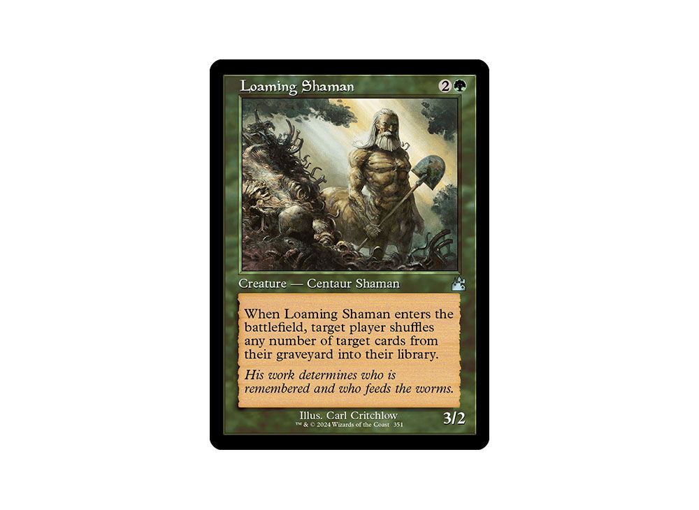 Loaming Shaman U :Foil :Retro Frame [RVR 351] [EN](Ravnica Remastered ...