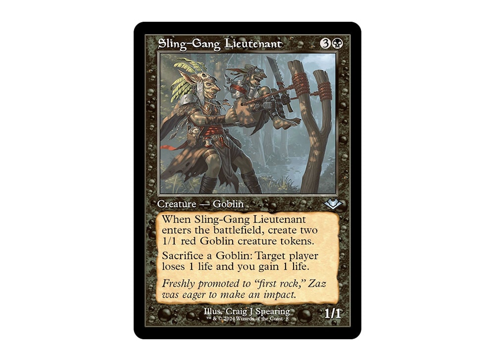 Sling-Gang Lieutenant U :Foil :Retro Frame [MH3 8] [EN](Modern Horizons ...