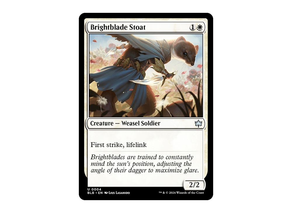 Brightblade Stoat U :Foil [BLB 0004] [EN](Bloomburrow) | SNKRDUNK