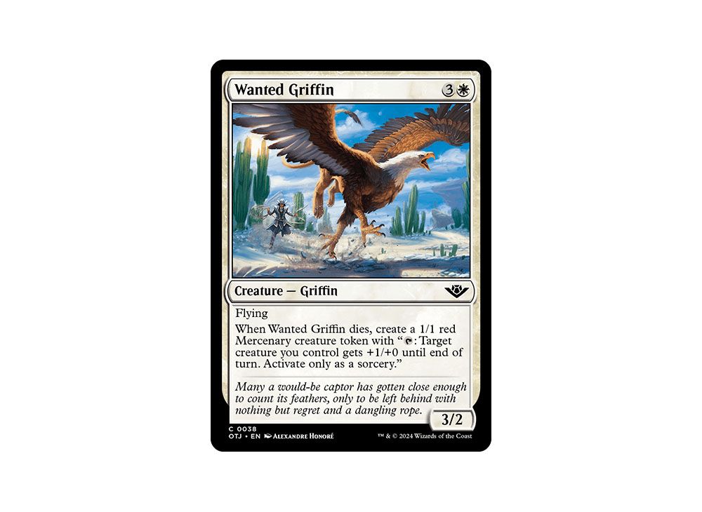Wanted Griffin C :Foil [OTJ 0038] [EN](Outlaws of Thunder Junction ...