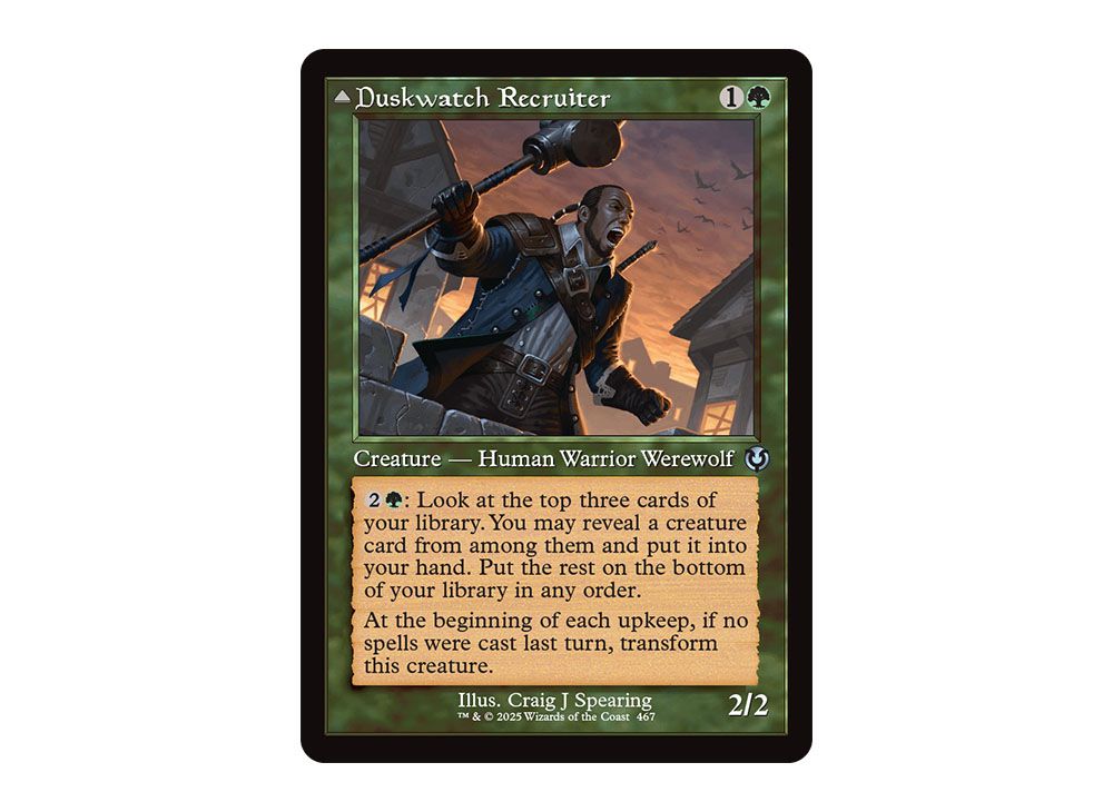 Duskwatch Recruiter / Krallenhorde Howler U :Foil :Retro Frame [INR 467 ...