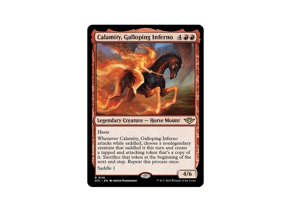 Calamity Galloping Inferno R :Foil [OTJ 0116] [EN](Outlaws of Thunder ...