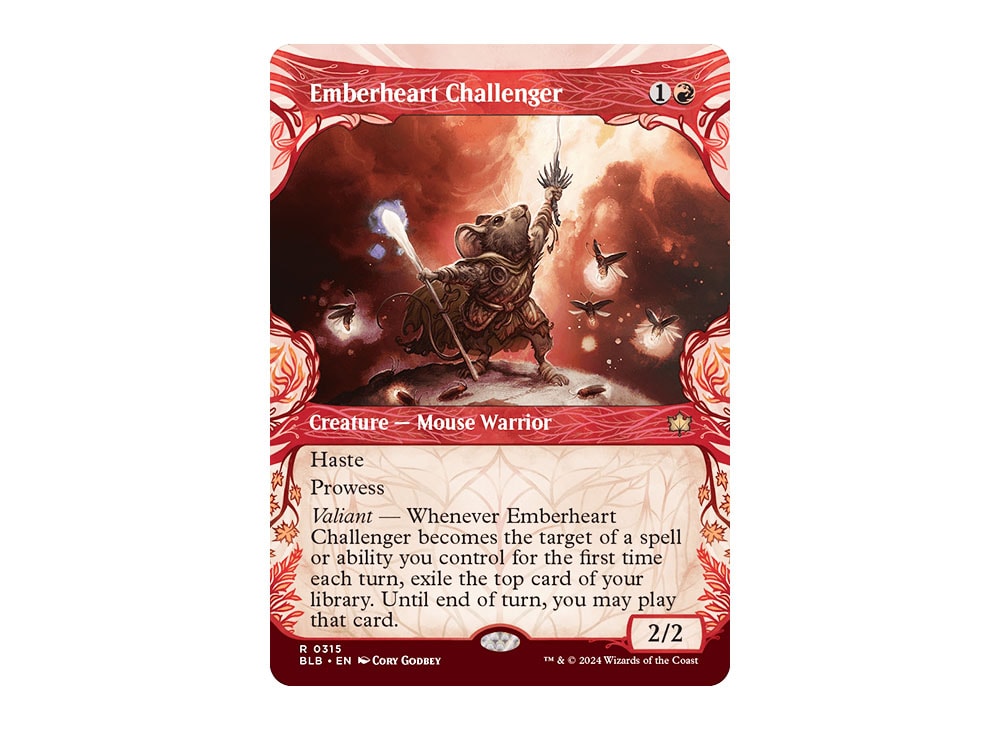 Emberheart Challenger R :Foil [BLB 0315] [EN](Bloomburrow) | SNKRDUNK