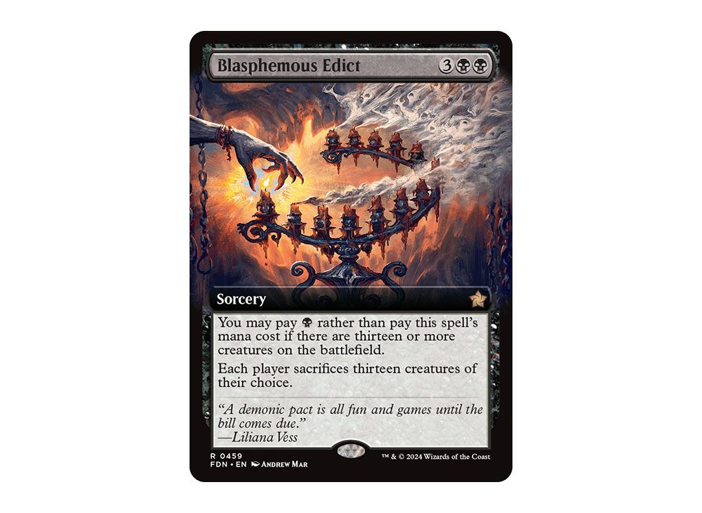 Blasphemous Edict R :Foil [FDN 0459] [EN](Foundations) | SNKRDUNK