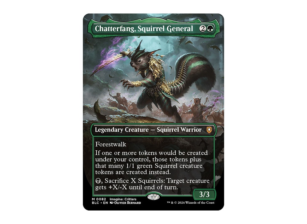 Chatterfang Squirrel General M :Foil :Borderless [BLC 0082] [EN ...