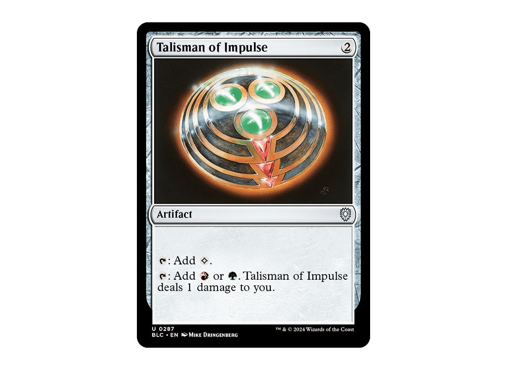 Talisman of Impulse U [BLC 0287] [EN](Bloomburrow) | SNKRDUNK