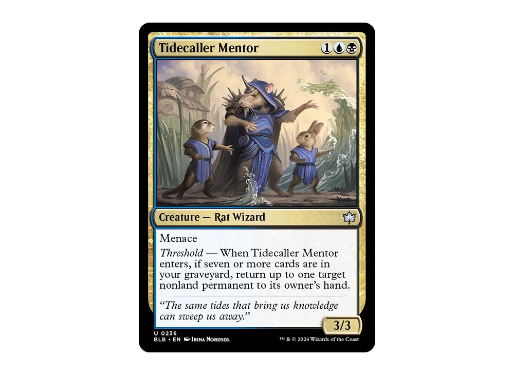 Tidecaller Mentor U :Foil [BLB 0236] [EN](Bloomburrow) | SNKRDUNK