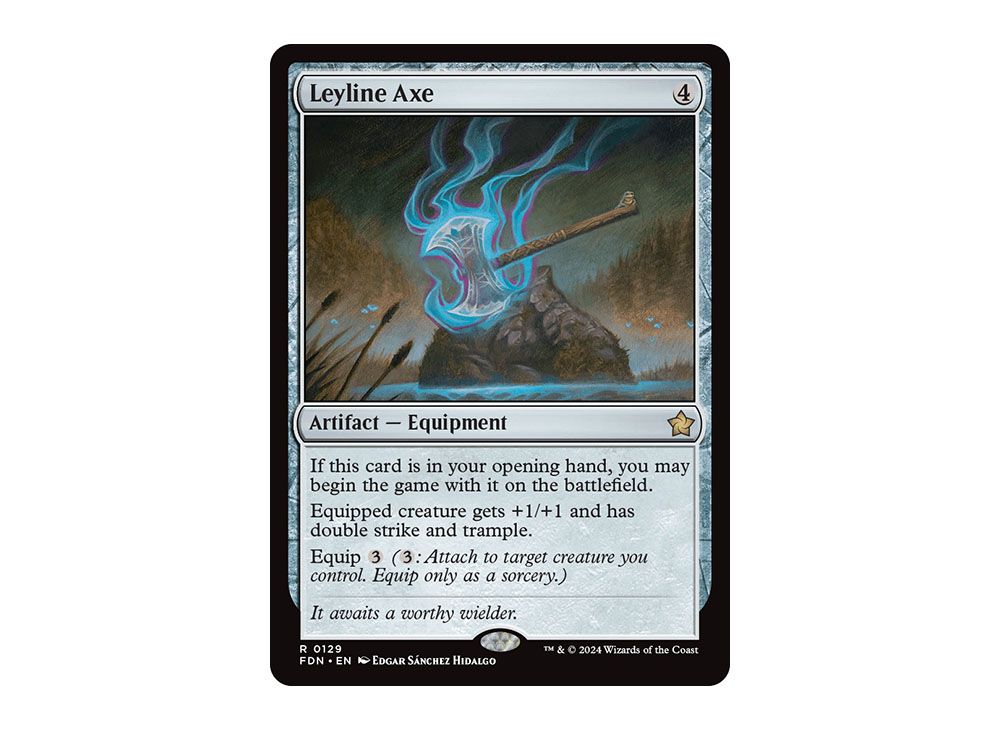 Leyline Axe R :Foil [FDN 0129] [EN](Foundations) | SNKRDUNK
