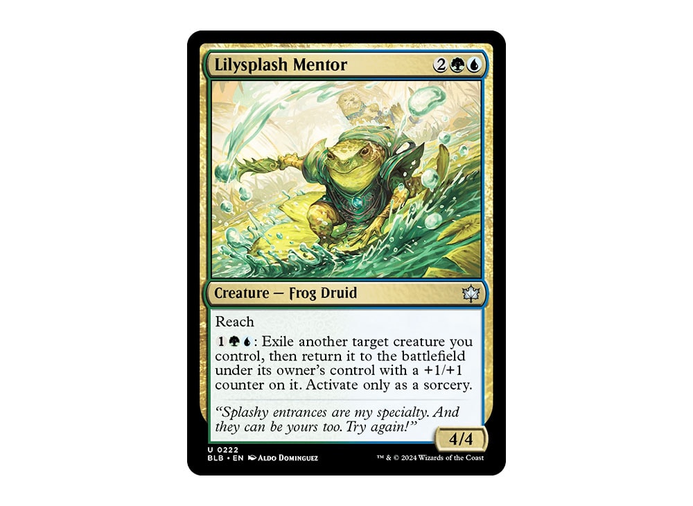 Lilysplash Mentor U :Foil [BLB 0222] [EN](Bloomburrow) | SNKRDUNK