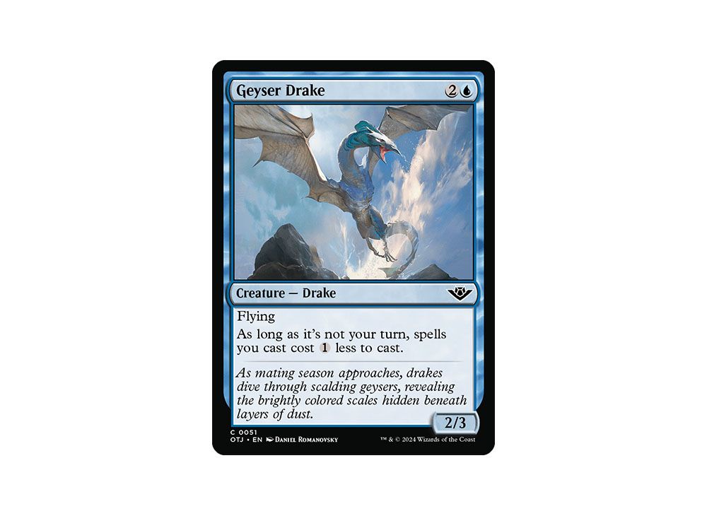 Geyser Drake C :Foil [OTJ 0051] [EN](Outlaws of Thunder Junction ...