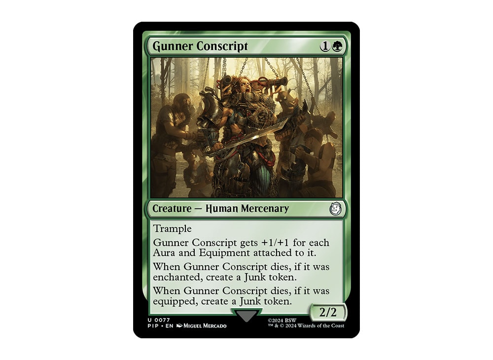 Gunner Conscript U :Foil [PIP 0077] [EN](Fallout) | SNKRDUNK