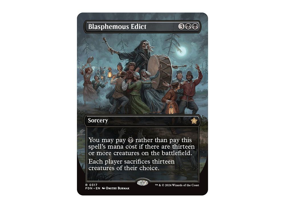 Blasphemous Edict R :Foil [FDN 0317] [EN](Foundations) | SNKRDUNK