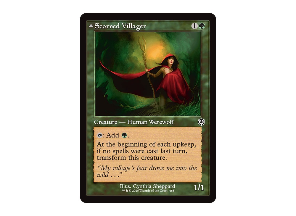 Scorned Villager / Moonscarred Werewolf C :Foil :Retro Frame [INR 468] [EN](Innistrad Remastered ...